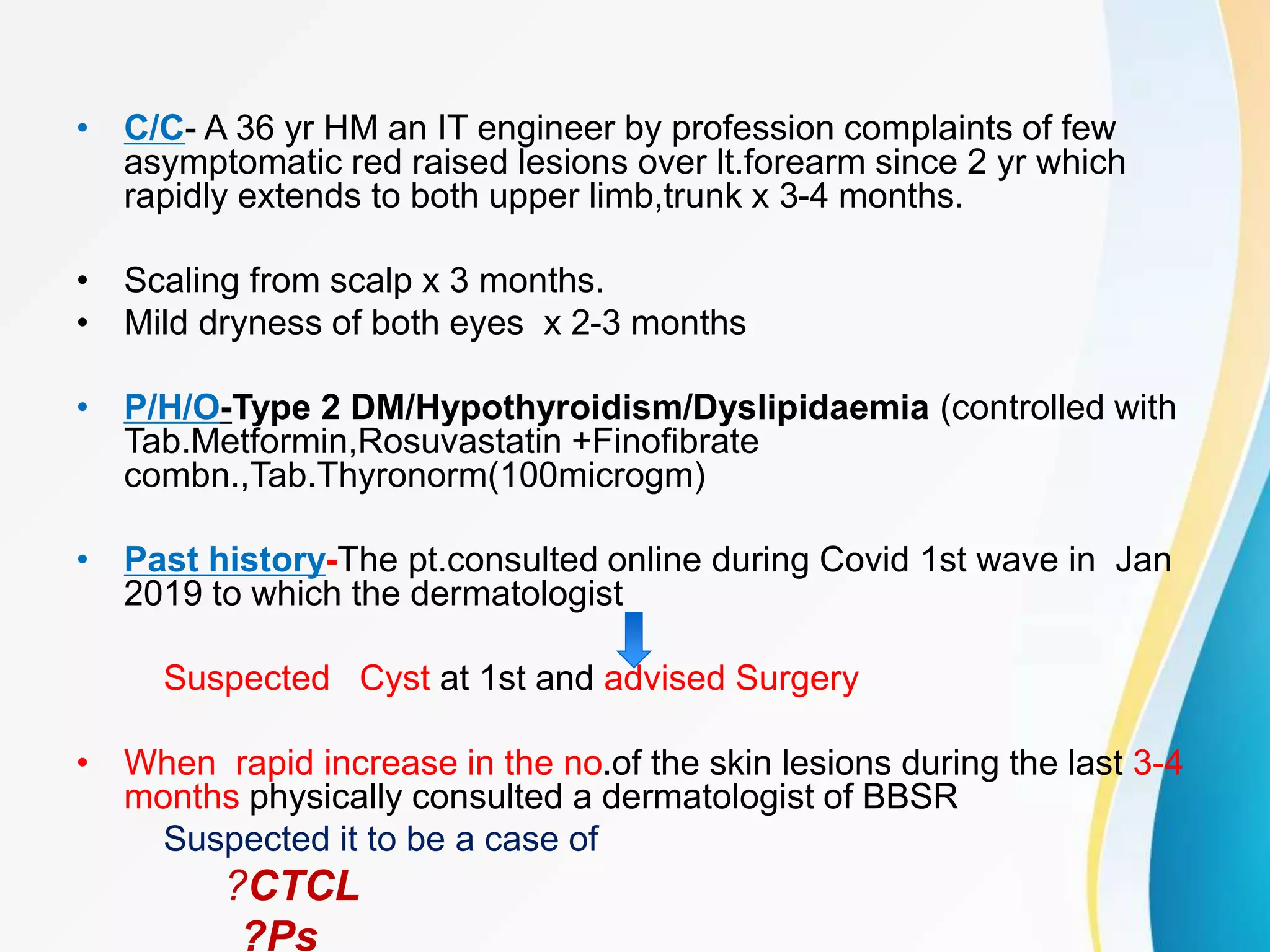 A Rare Case Of The Great Imitator In Dermatology Sarcoidosis Pptx