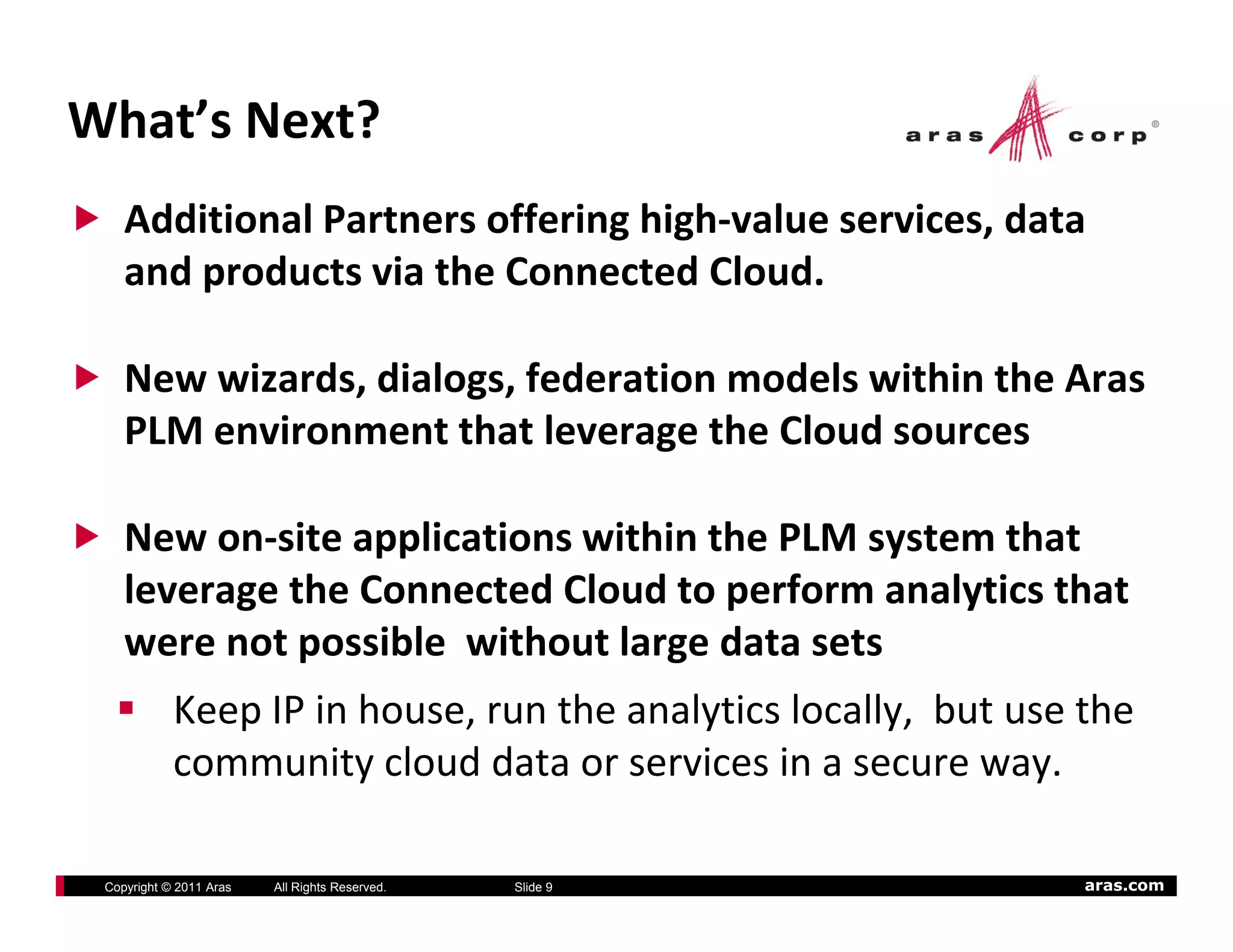 Aras Connected Cloud for PLM | PPT