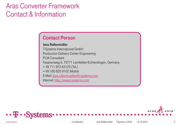Aras Converter Framework Overview | PDF