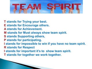 team building , team spirit , efficacy | PPTX | Mental Health ...