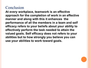 team building , team spirit , efficacy | PPTX | Mental Health ...
