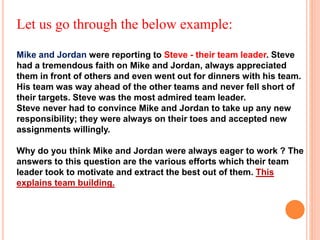 team building , team spirit , efficacy | PPTX