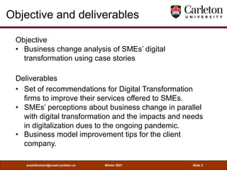 Analyzing business change of SMEs’ digital transformation | PPT