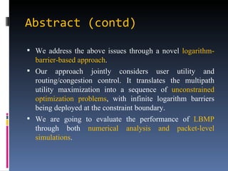 Multipath Routing | PPT