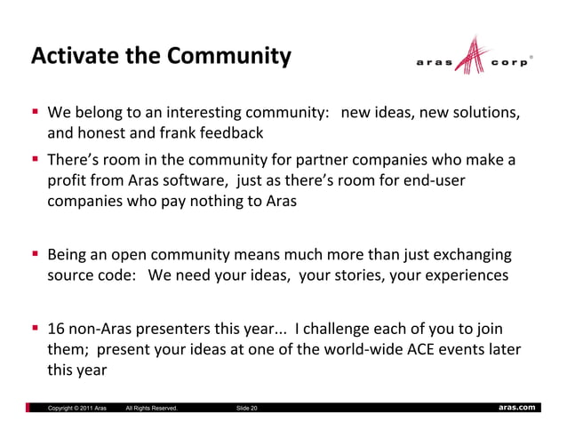 Aras Keynote Peter Schroer | PPT