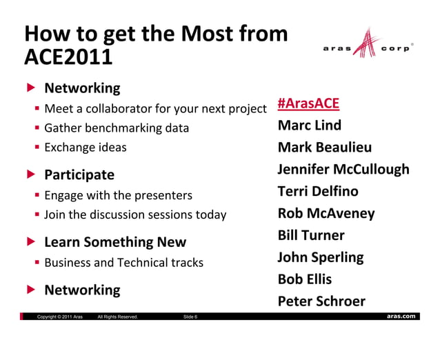 Aras Keynote Peter Schroer | PPT