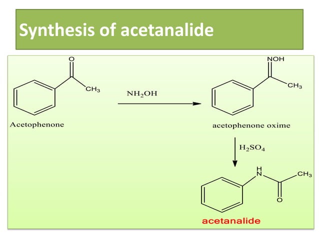 preparation of acetanilide | PPTX
