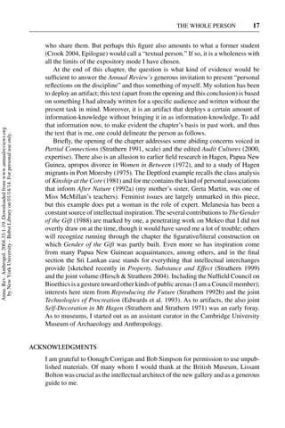 Ara strathern objects | PDF