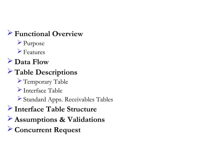 Oracle Apps Receivables Auto Invoice Ppt