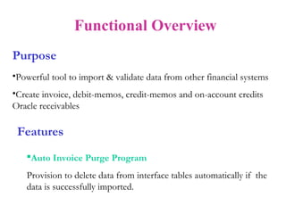 Oracle APPS :Receivables Auto Invoice | PPT