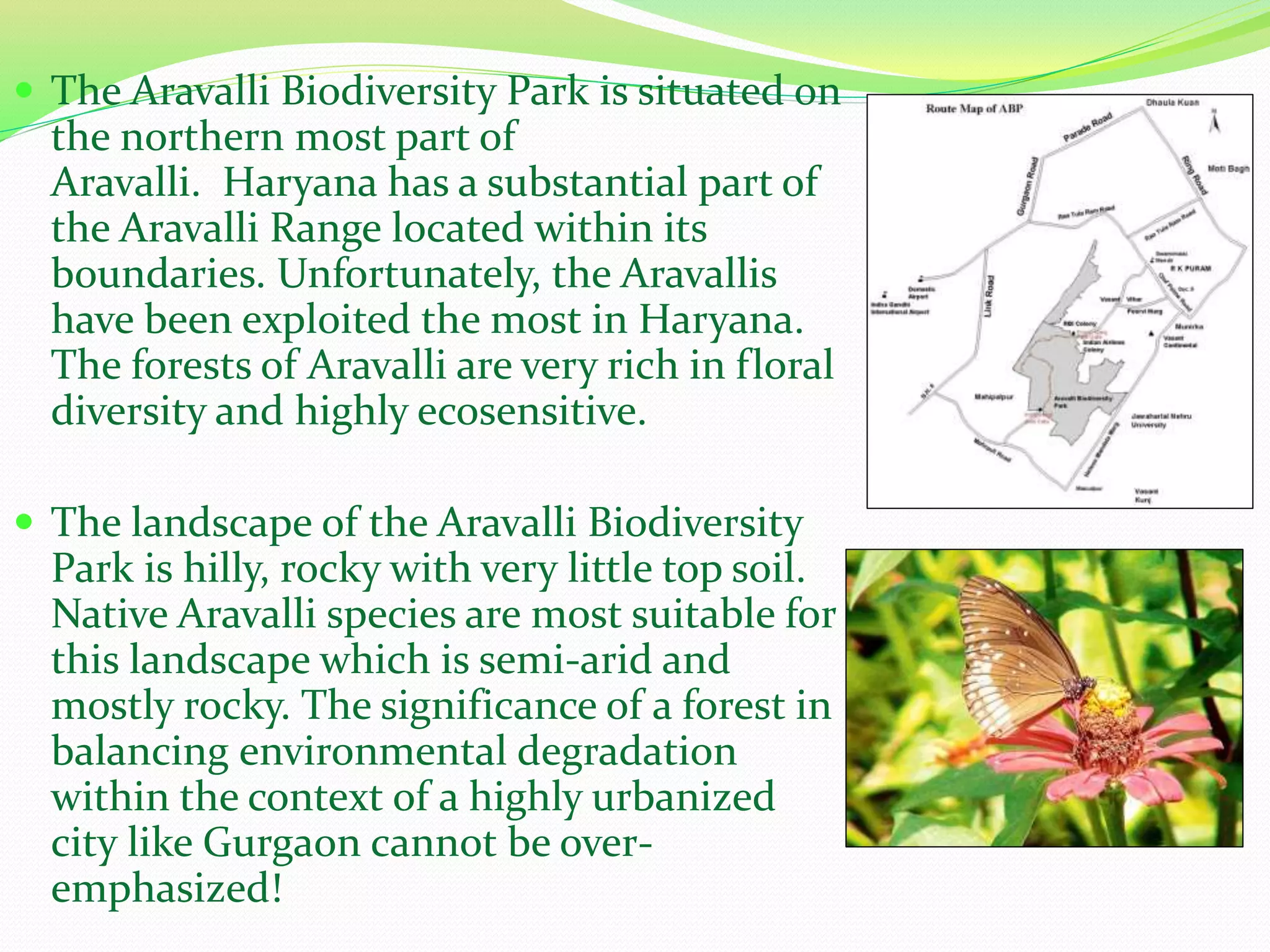 Aravalli bio diversity park | PPTX