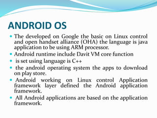 a study of evolutionary mobile operating system | PPTX