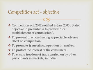 COMPETITION ACT 2002 | PDF