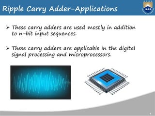 Ripple Carry Adder | PPTX