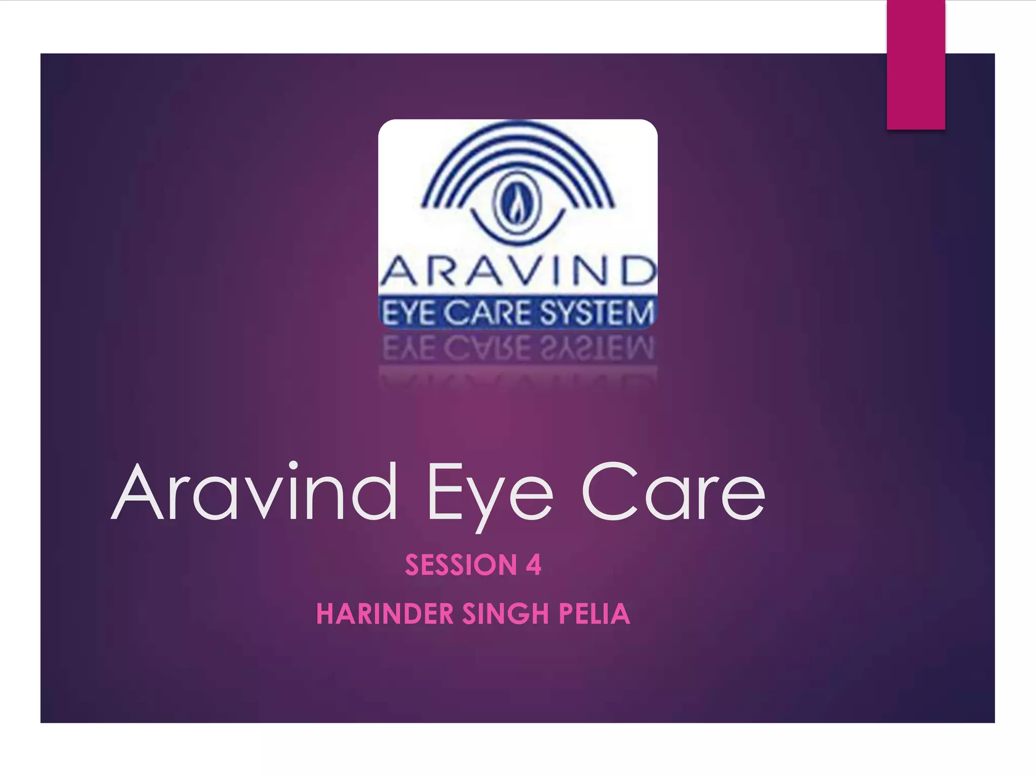 Aravind Eye Hospital - Case Study Analysis IMTG | PPTX