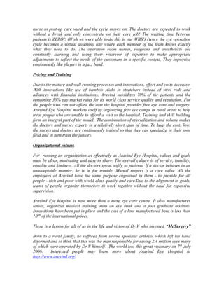 Aravind eye hospital | DOC