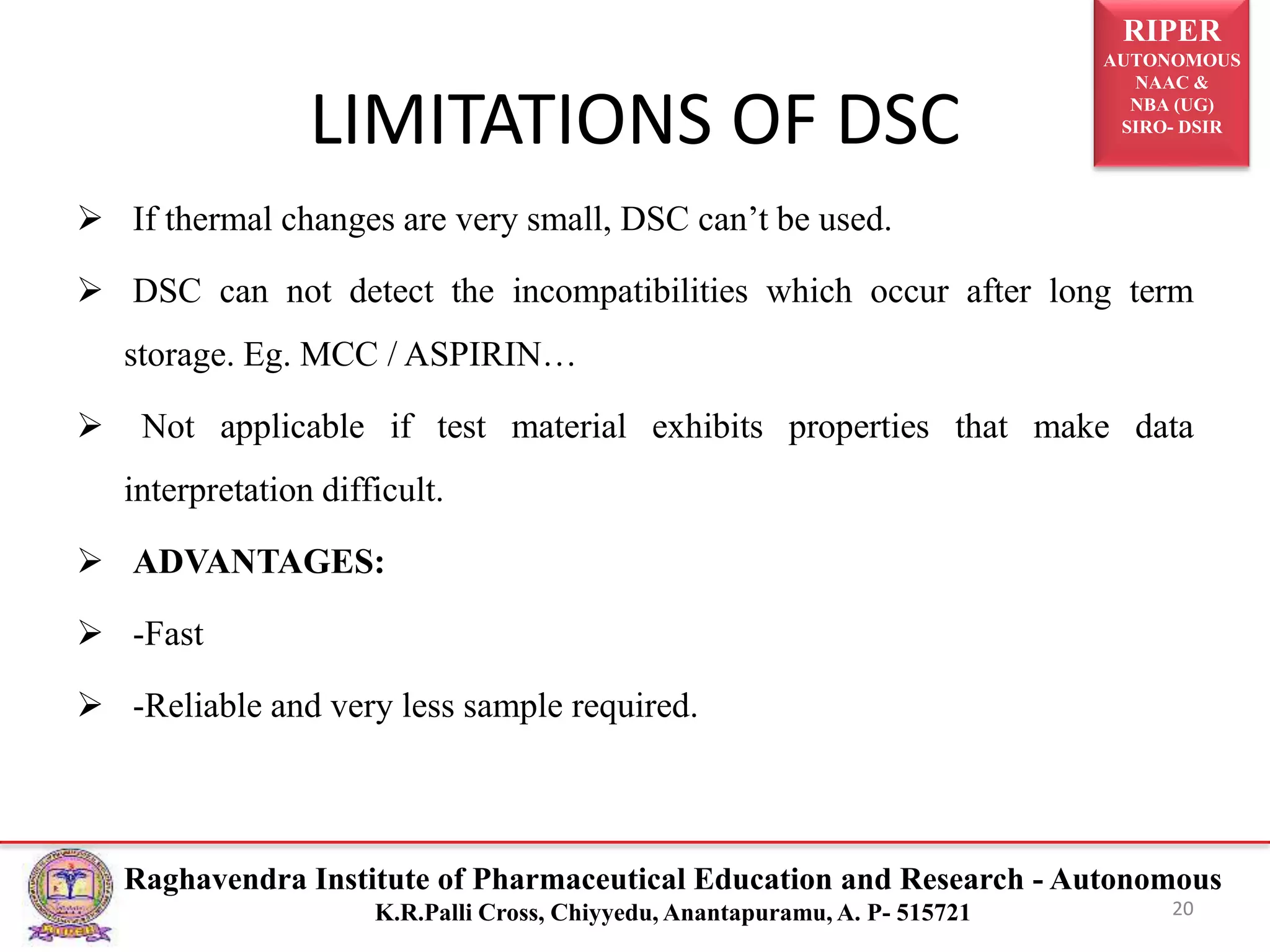 Methods of Determination for Drug-Excipient Compatibility Studies. | PPTX