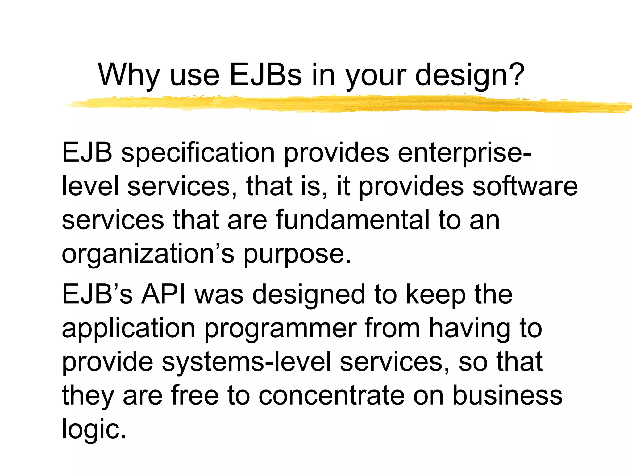 Aravind vinnakota ejb_architecture | PPT