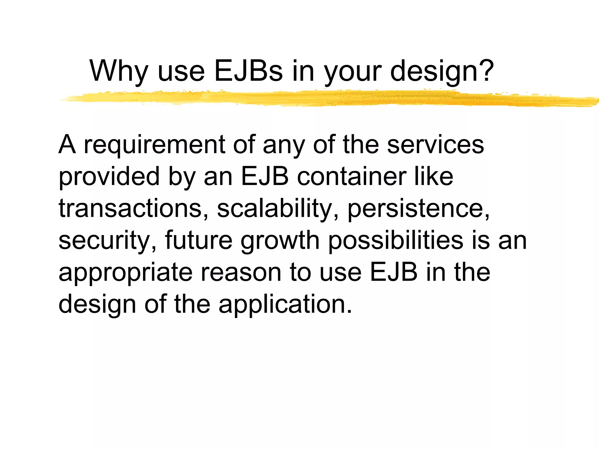 Aravind vinnakota ejb_architecture | PPT