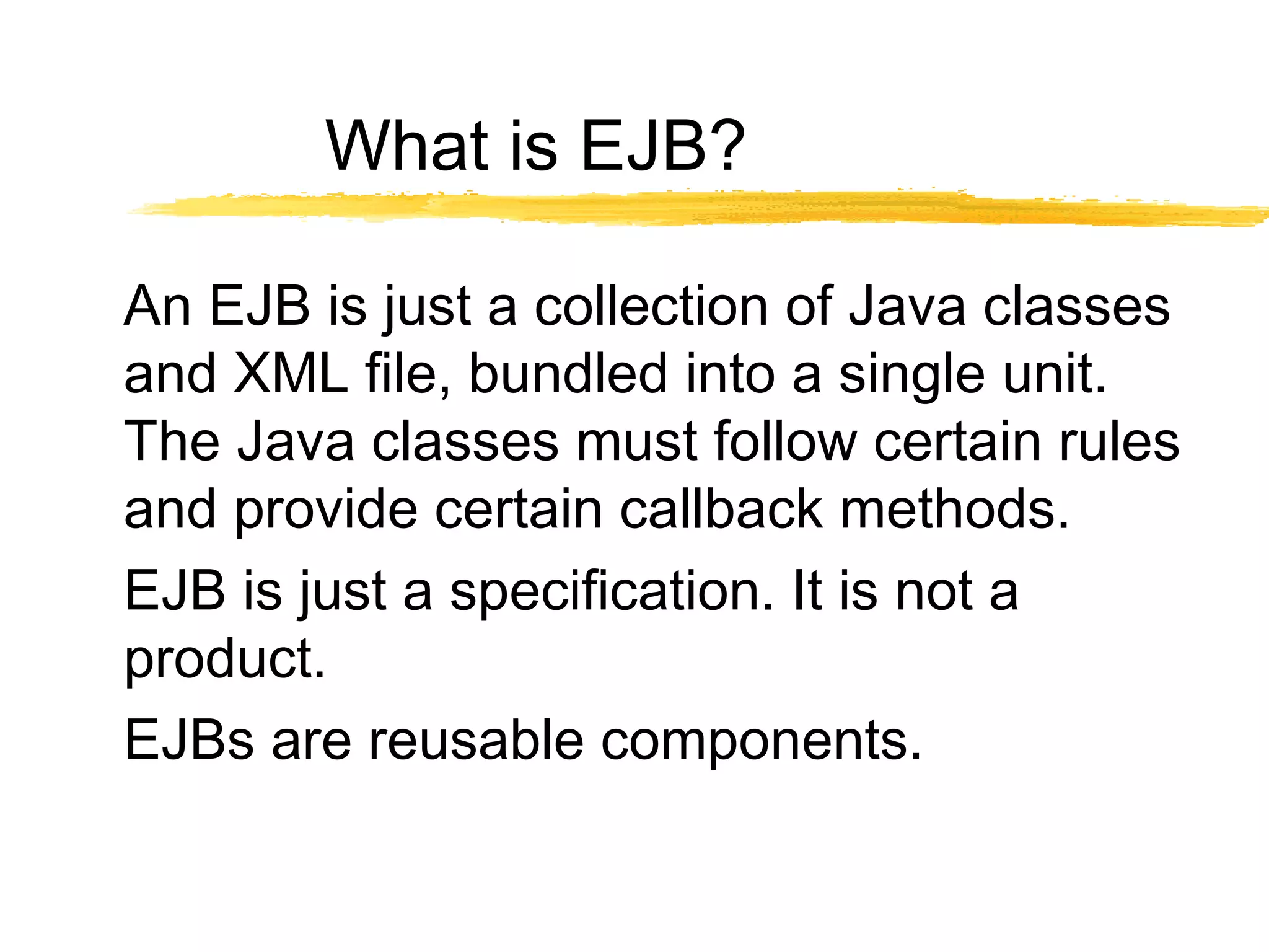 Aravind vinnakota ejb_architecture | PPT