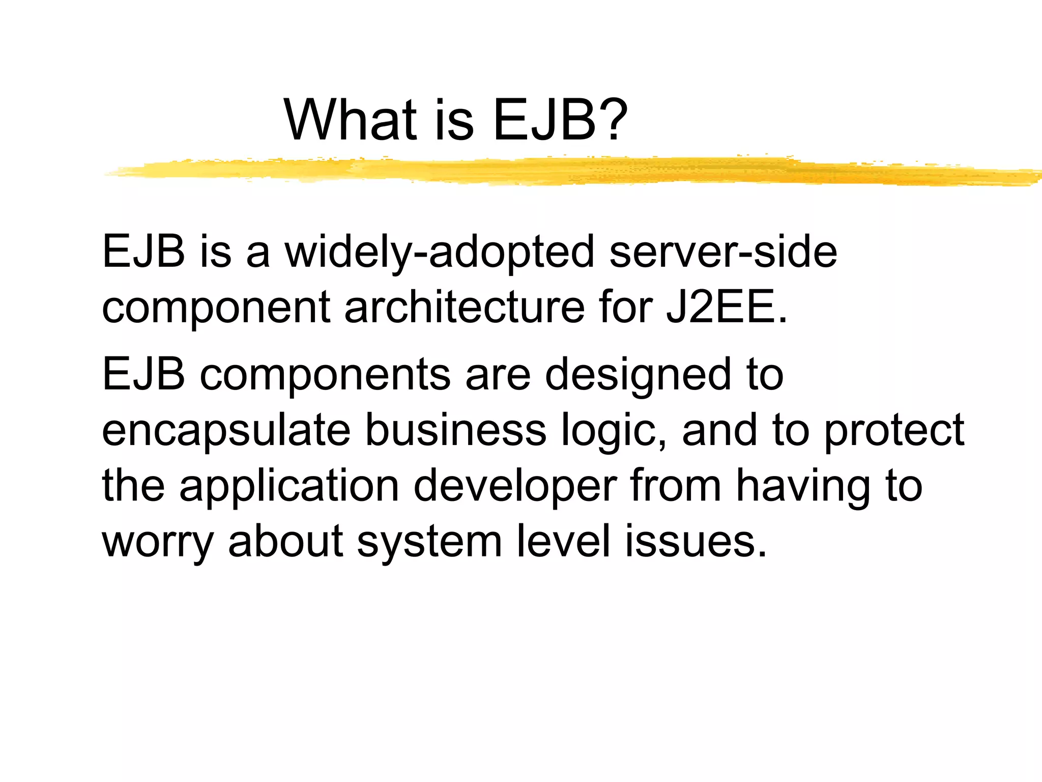 Aravind vinnakota ejb_architecture | PPT