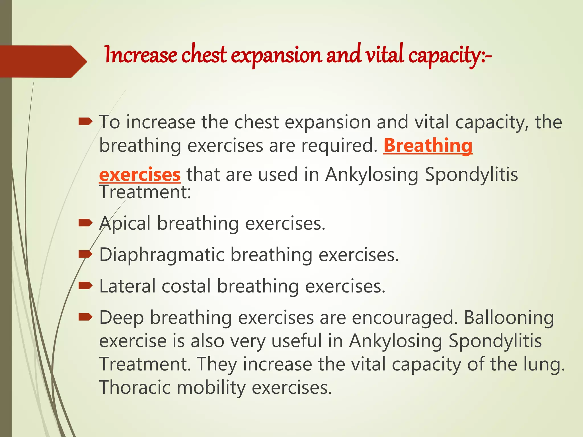 ANKYLOSING SPONDYLITIS physiotherapy ppt | PPTX