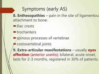 ANKYLOSING SPONDYLITIS physiotherapy ppt | PPTX