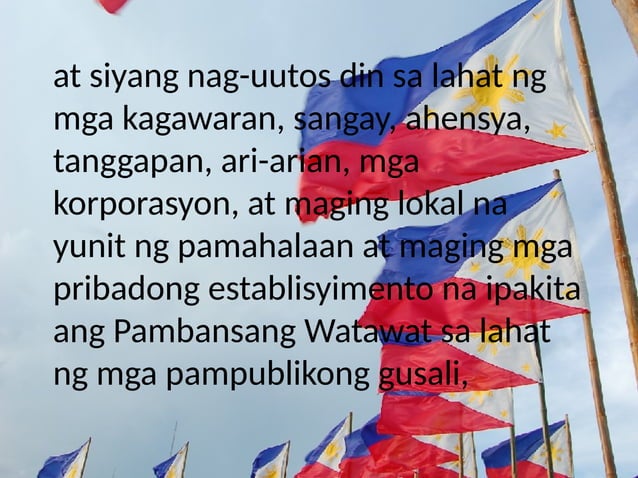 Araw NG Kalayaan At Araw Ng Watawat Ng Pilipinas | PPTX