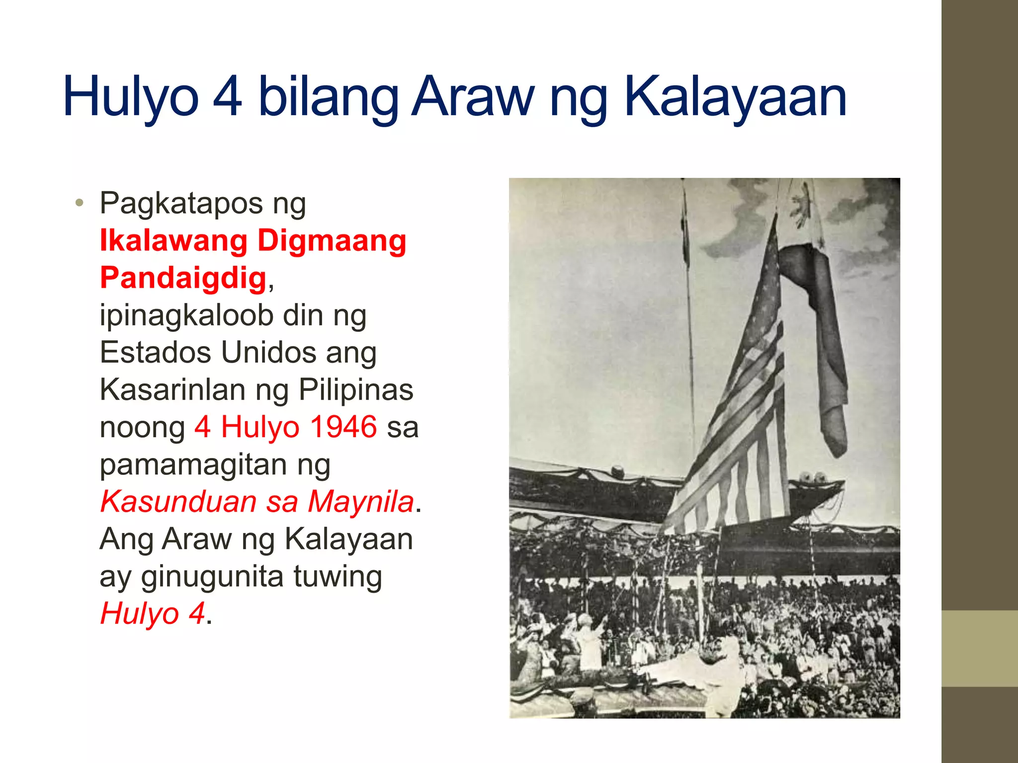 Araw ng kalayaan | PPTX