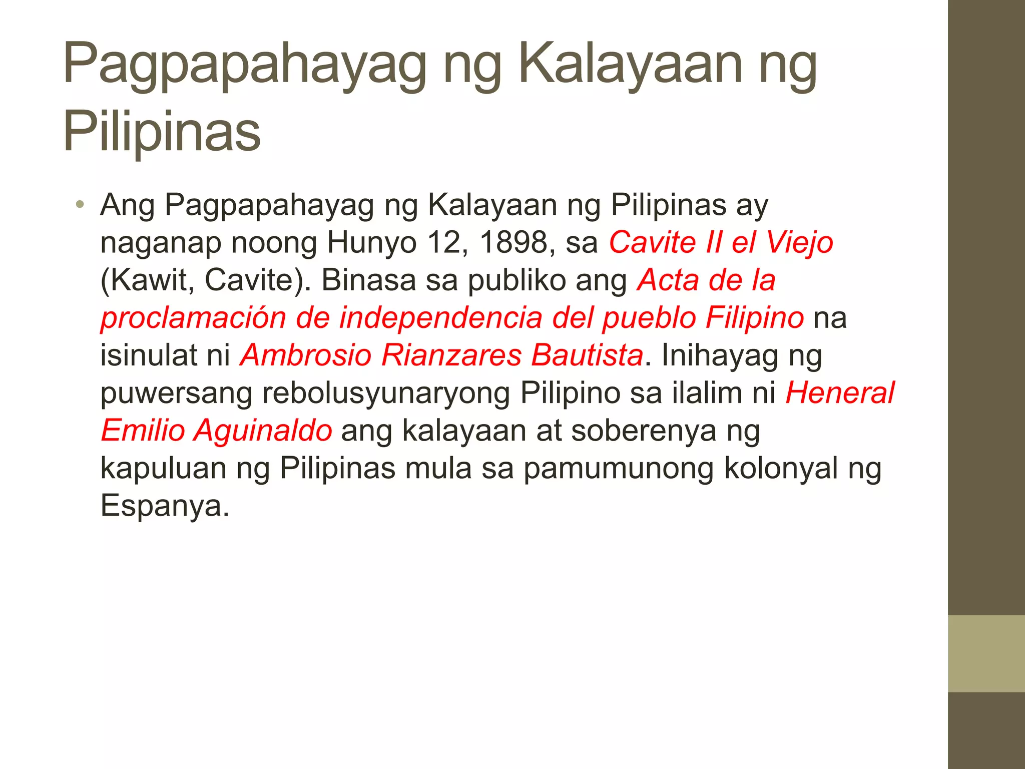 Araw ng kalayaan | PPTX