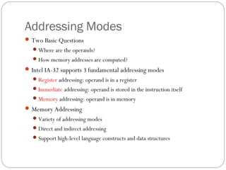 Arrays and addressing modes | POT | Programming Languages | Computing