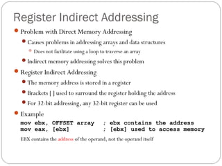 Arrays and addressing modes | POT | Programming Languages | Computing