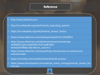 INTRODUCTION TO ANDROID | PPT