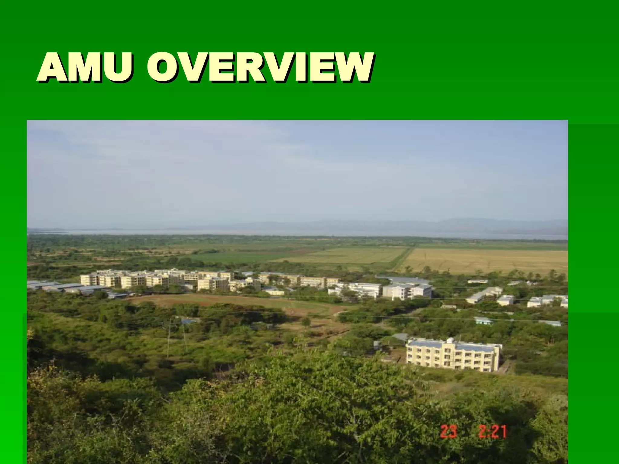 Arbaminch University (Amu) | PPT