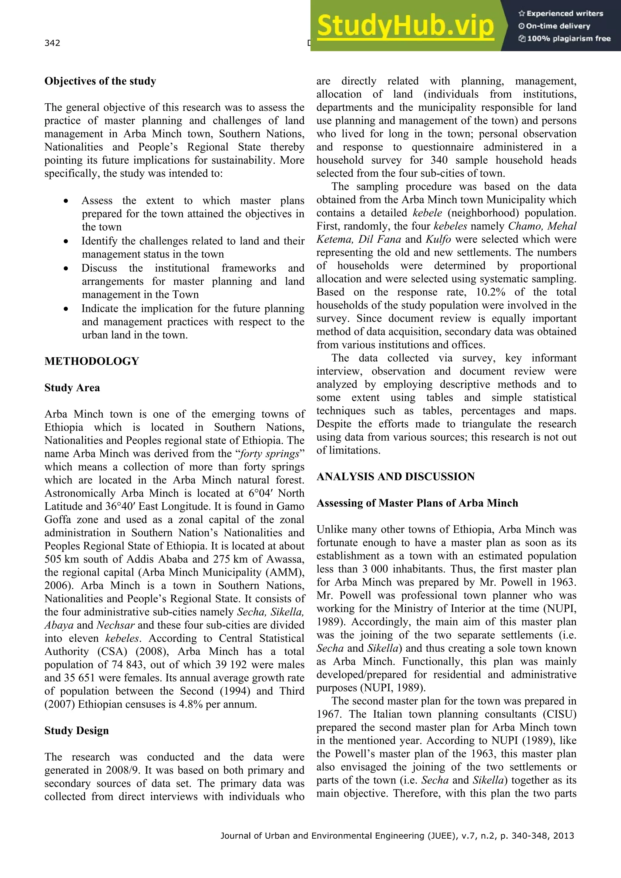 Arba Minch Waste | PDF