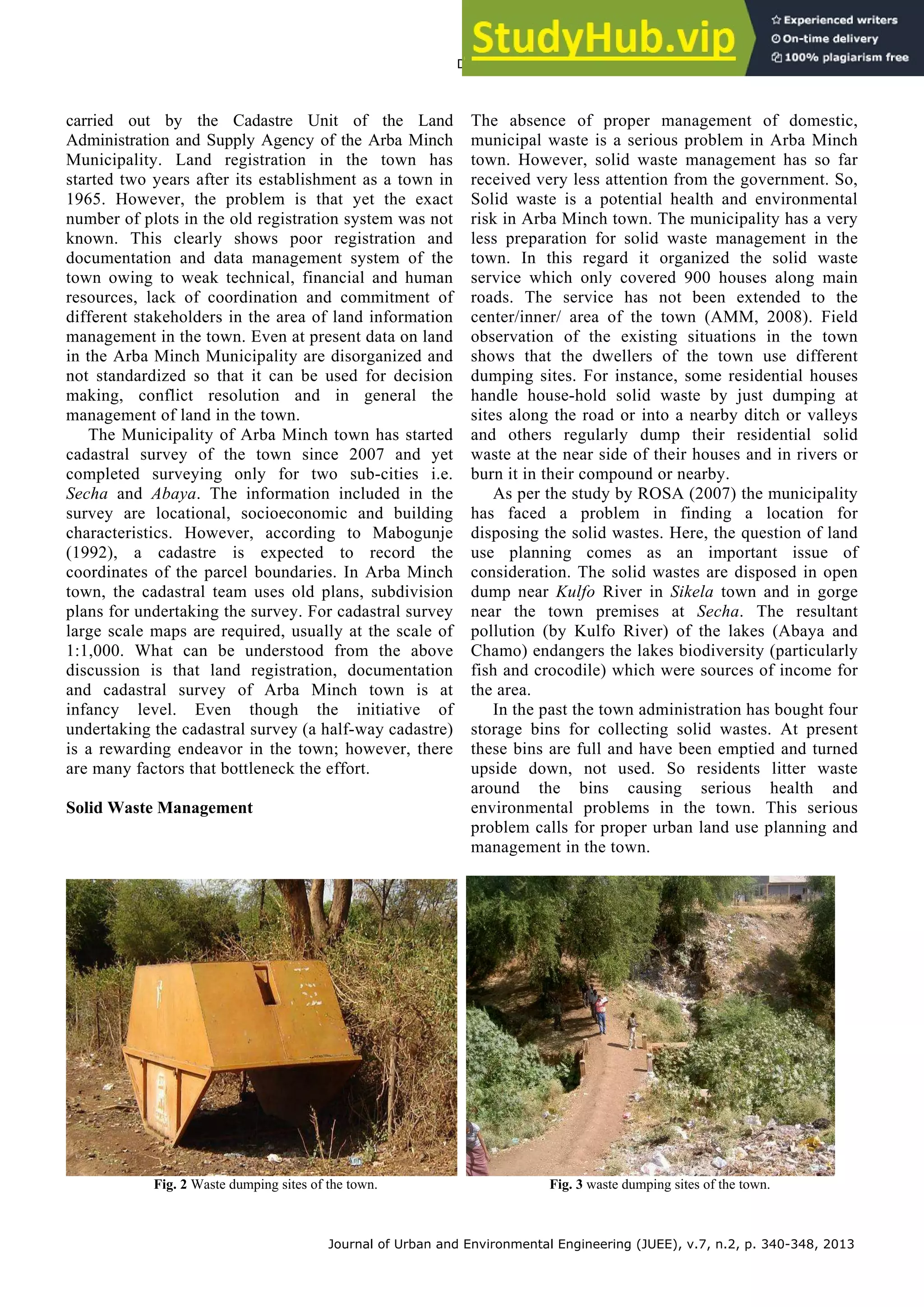 Arba Minch Waste | PDF