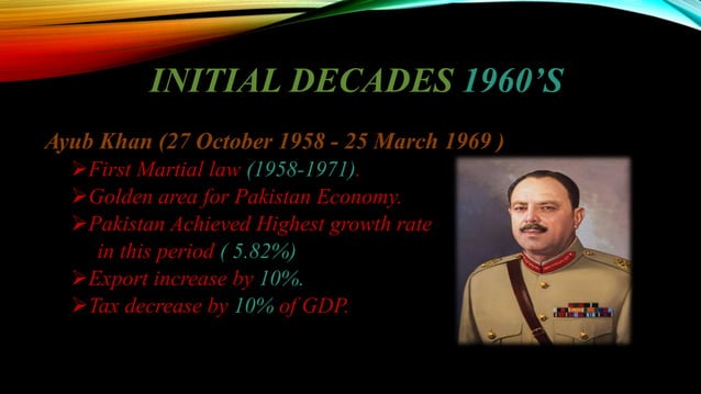 ECONOMY STRUCTURE OF PAKISTAN 1961 | PPT