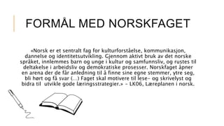 God skrivekultur på mellomtrinnet | PPT