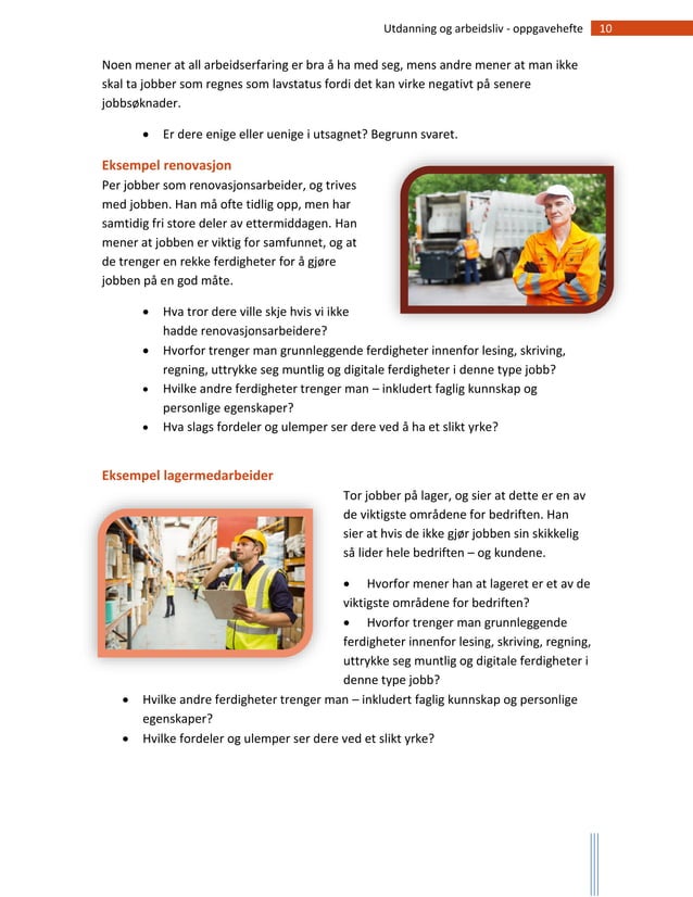 Arbeidsliv og utdanning | PDF