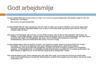 Arbejdsmiljø | PPT