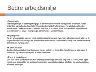 Arbejdsmiljø | PPT