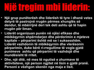 Lidershipi dhe Menaxherat | PPT