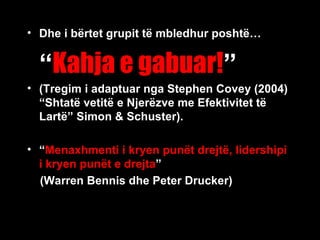 Lidershipi dhe Menaxherat | PPT