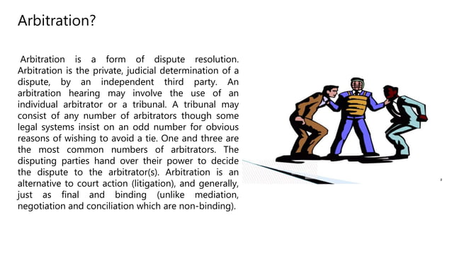 Arbitation , conciliation | PPTX