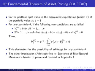 Fundamental Theorems of Asset Pricing | PDF