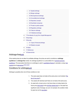 Arbitrage pricing theory | DOCX
