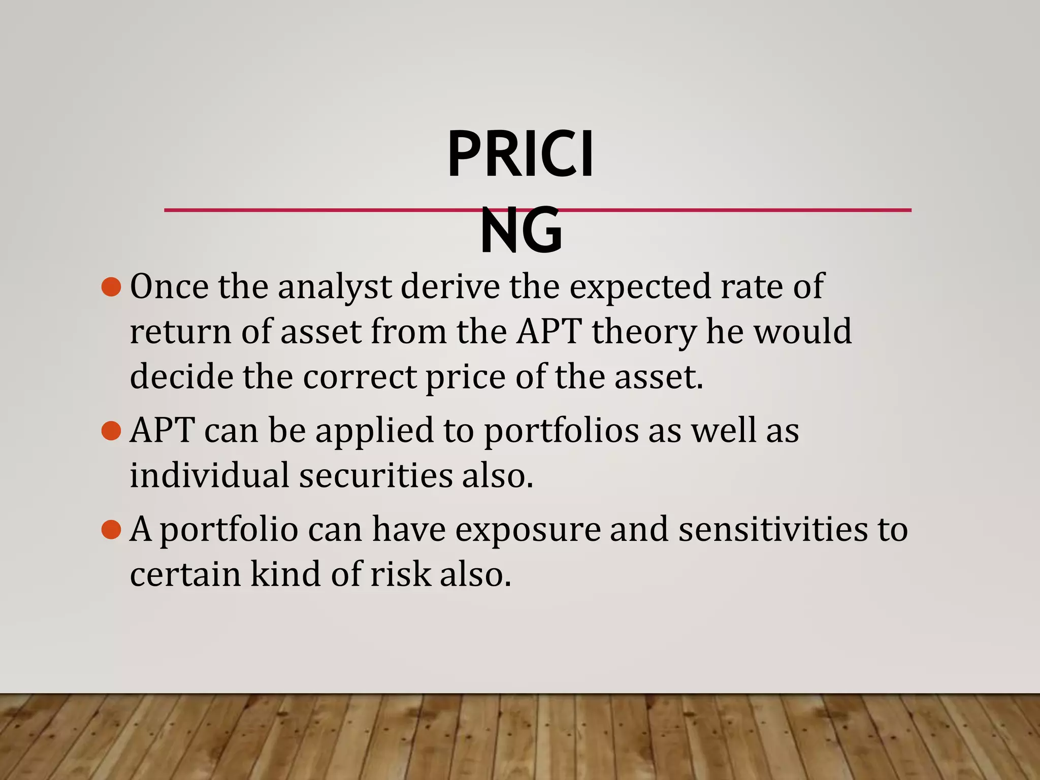 ARBITRAGE PRICING THEORY.pptx