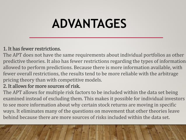 ARBITRAGE PRICING THEORY.pptx