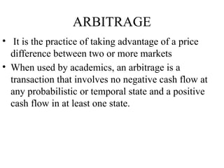 Arbitrage Pricing Theory - Marketing Pricing | PPTX
