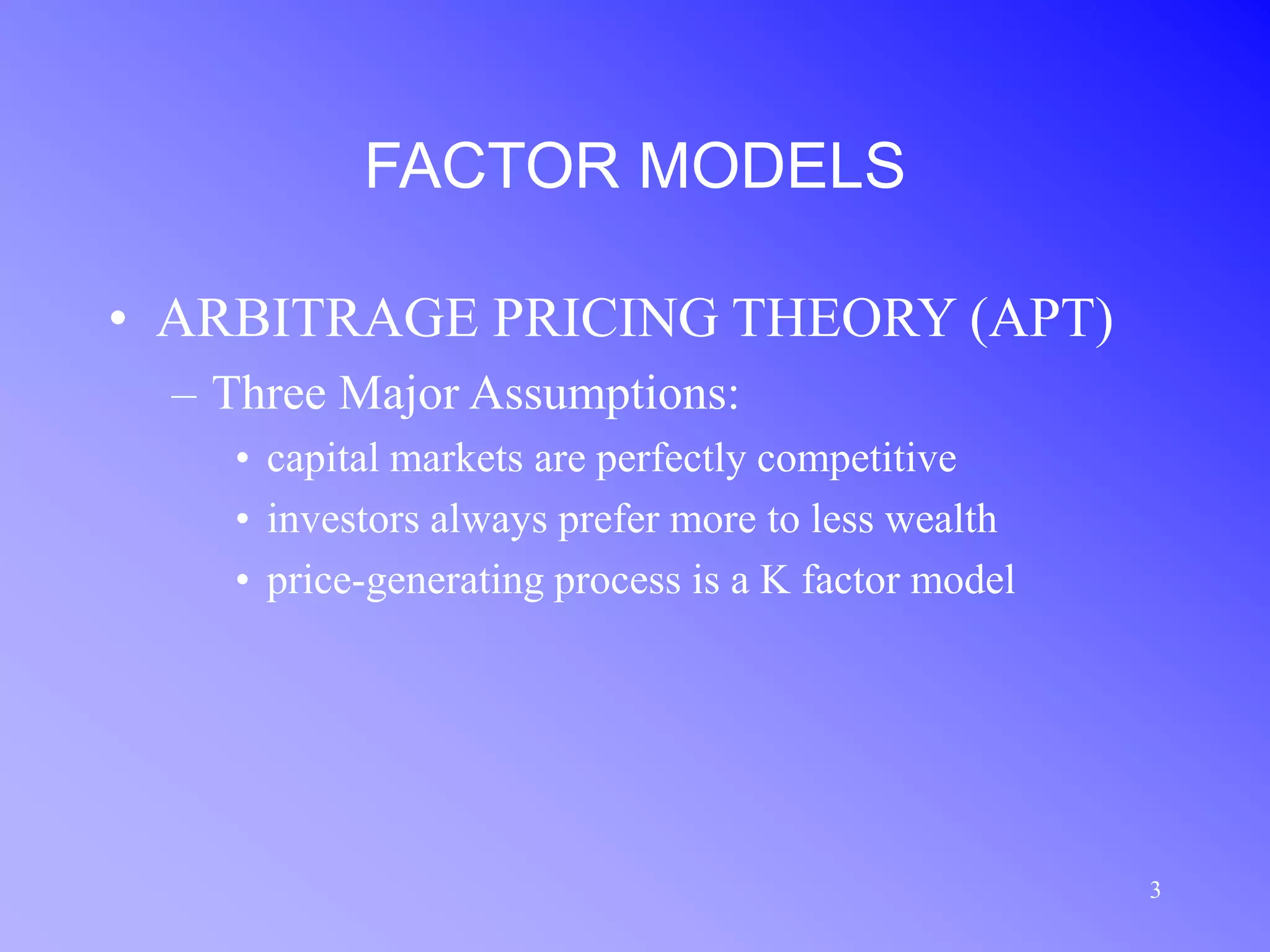 Arbitrage pricing theory1.ppt